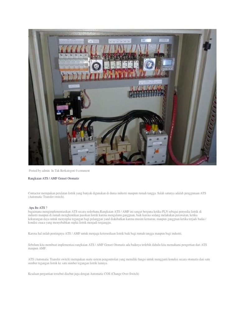 Panduan ATS/AMF Genset Otomatis | PDF | Komputer