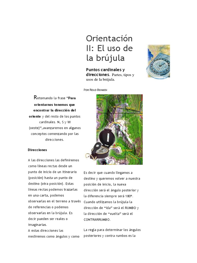 Brujula | PDF | Brújula | Azimut