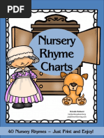 Nursery Rhymes, Songs & Fingerplays Printable Cards | PDF | Hand | Nature
