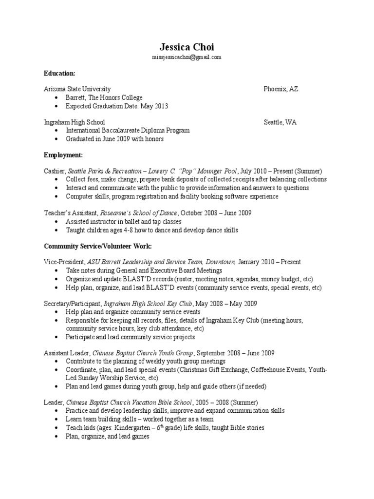 Jessica's Resume | PDF