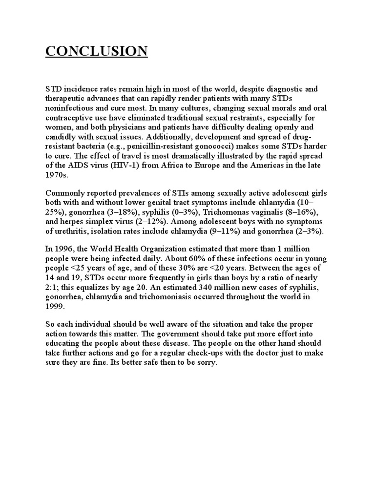 Global STD Trends and Prevention Strategies | PDF