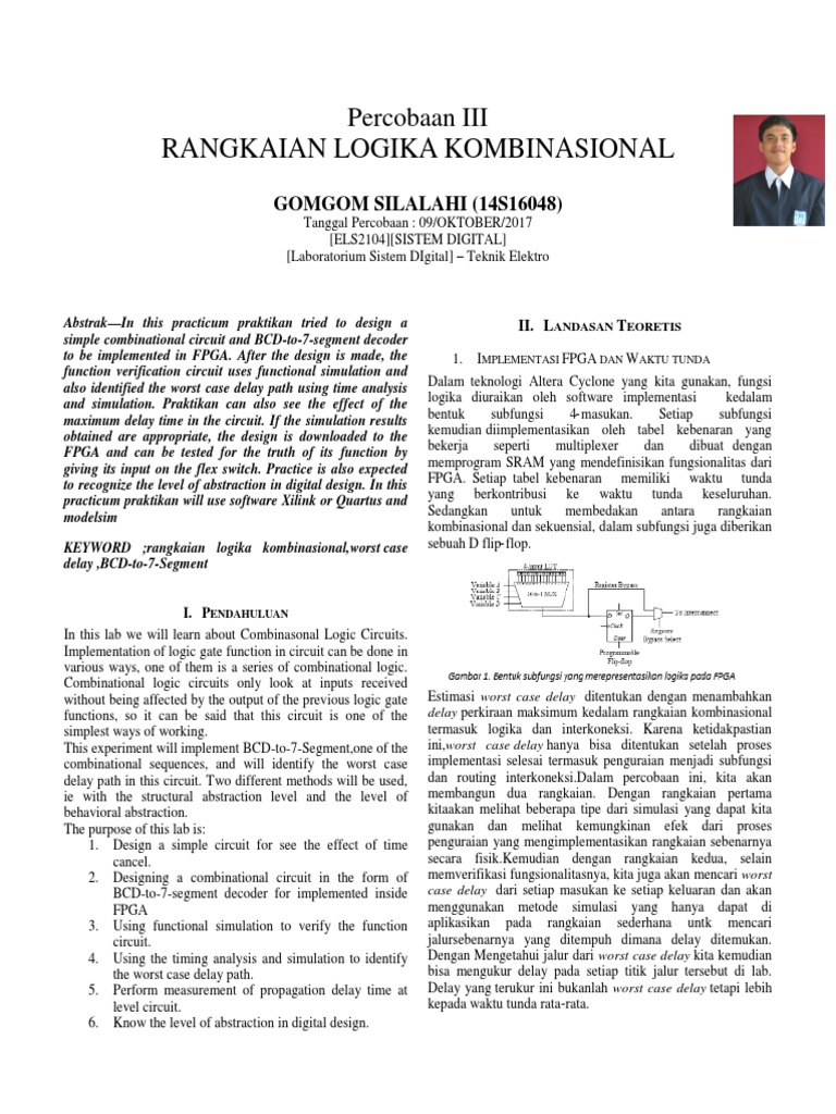 LaporanSisdig PO3 Gomgom 14s16048 | PDF