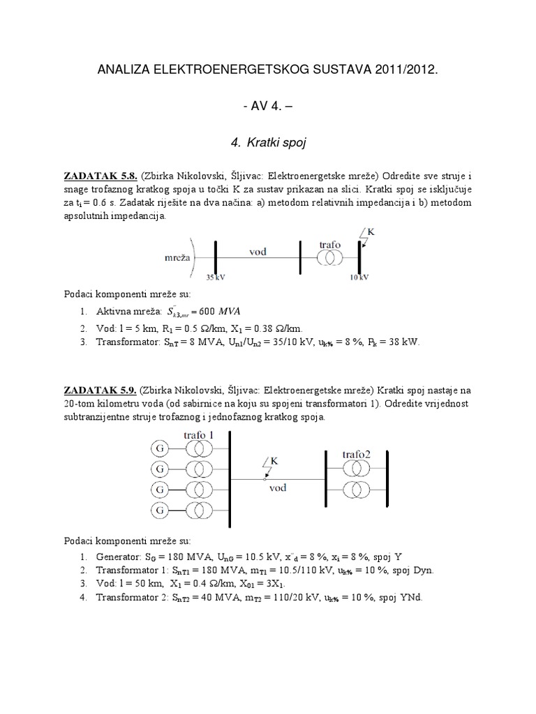AEES AV 4 - Kratki Spoj | PDF