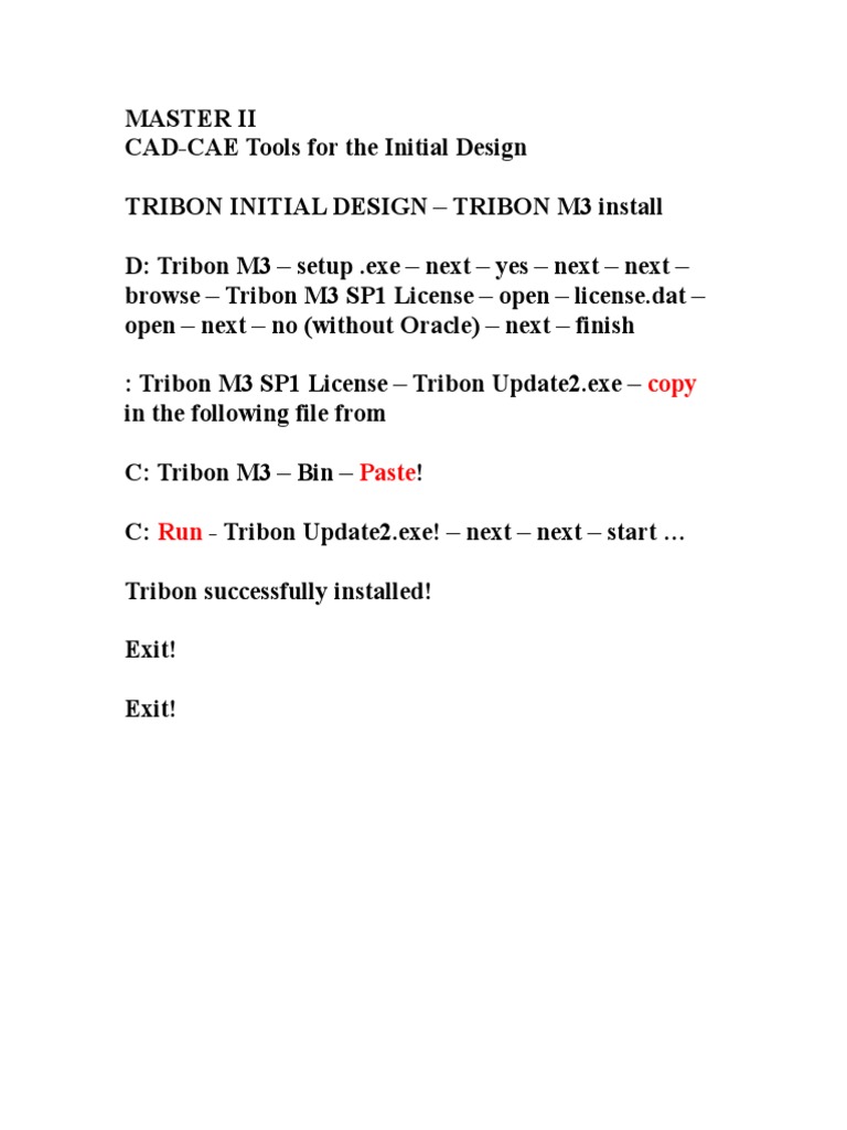 TRIBON M3 - Install | PDF | Microsoft Windows | Software