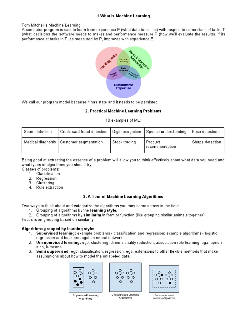 Machine Learning Mastery Notes | PDF | Machine Learning | Statistical ...