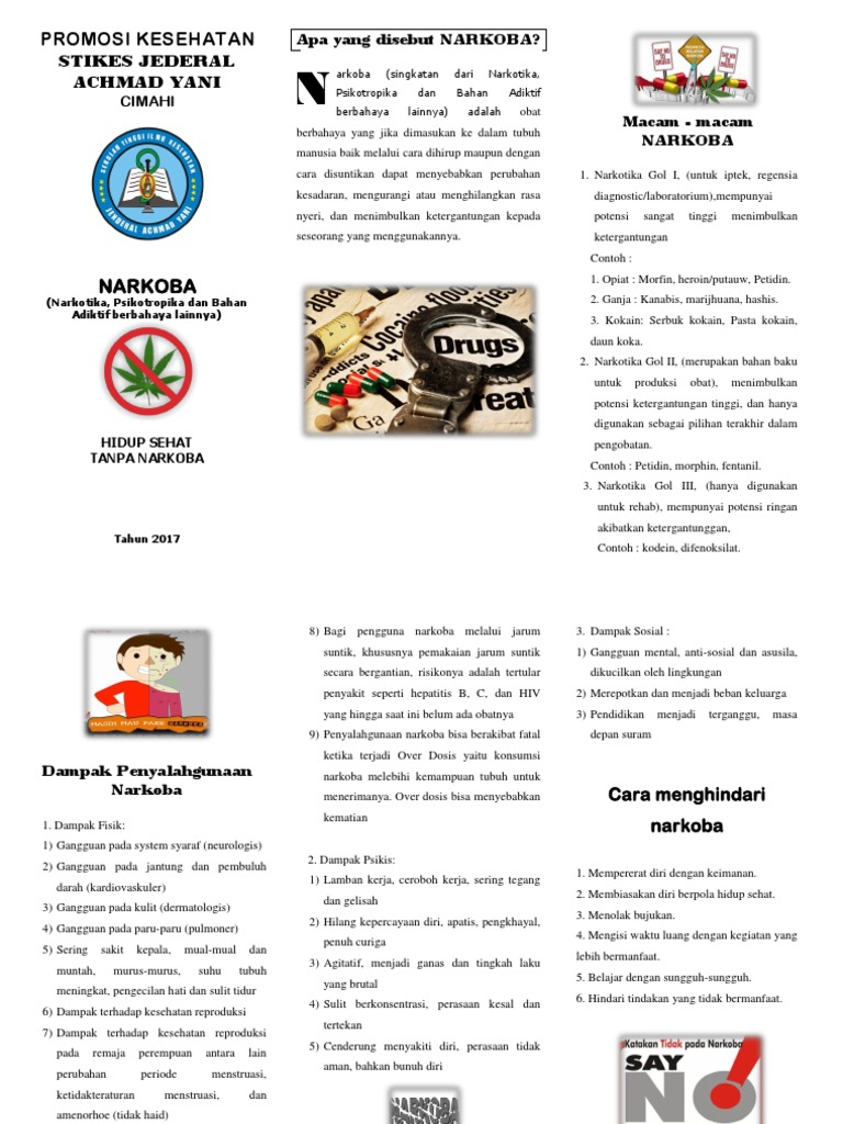 Leaflet Narkoba | PDF