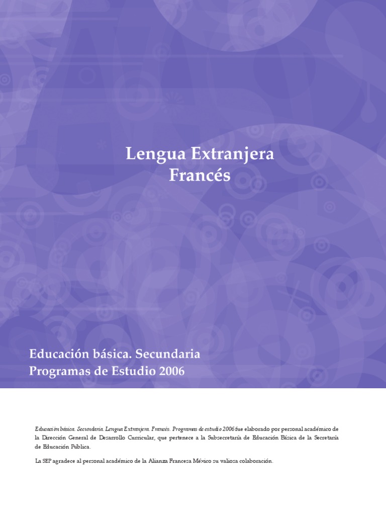 Frances A 3 Secundaria | PDF | Escuelas | Pedagogía