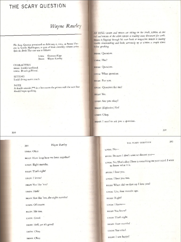 Scary Question | PDF