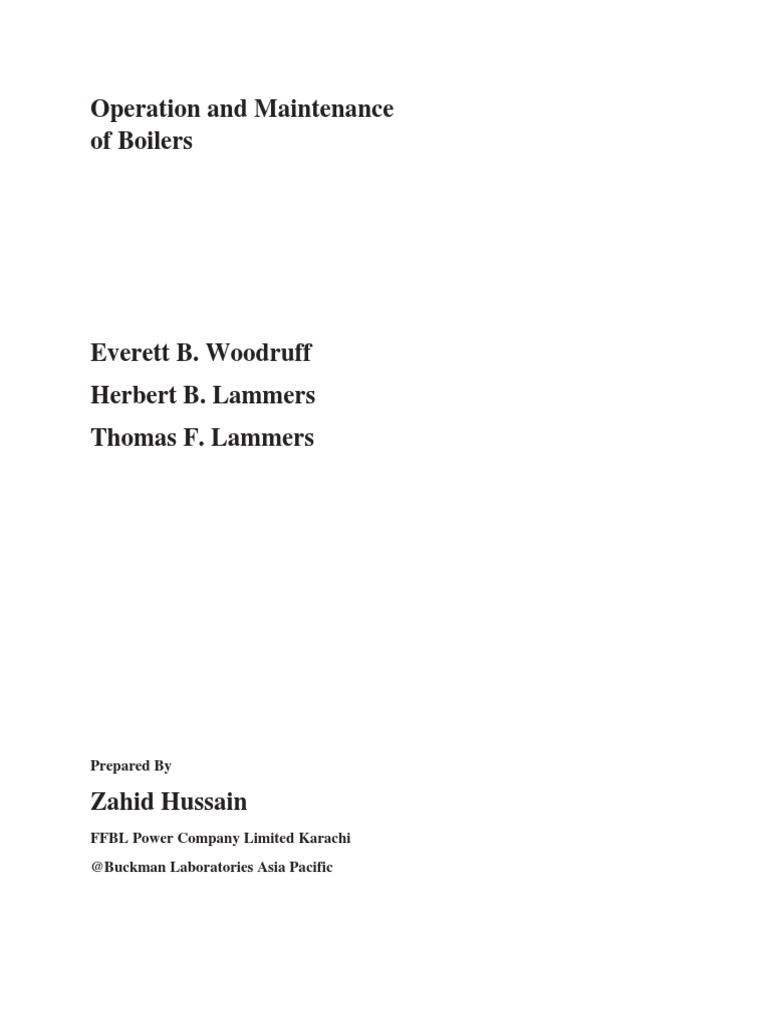 Operation And Maintenance Of Boilers Prepared By Pdf Boiler Furnace