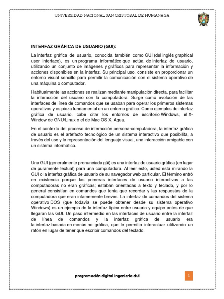 Interfaz Gráfica de Usuario (GUI): Una introducción a las interfaces ...