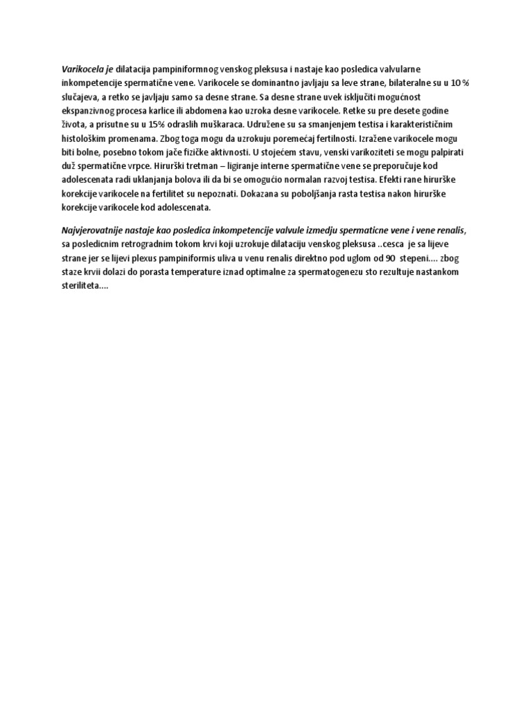 Varikokela | PDF
