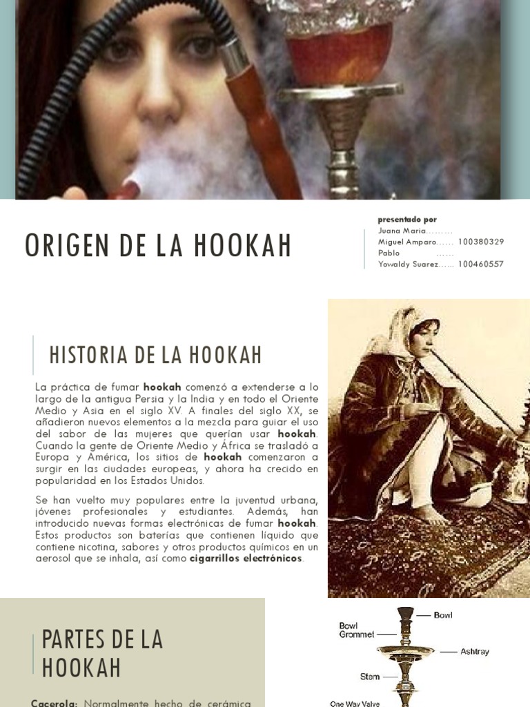 Origen e Historia de La Hookah | PDF | Nicotina | Cigarrillo