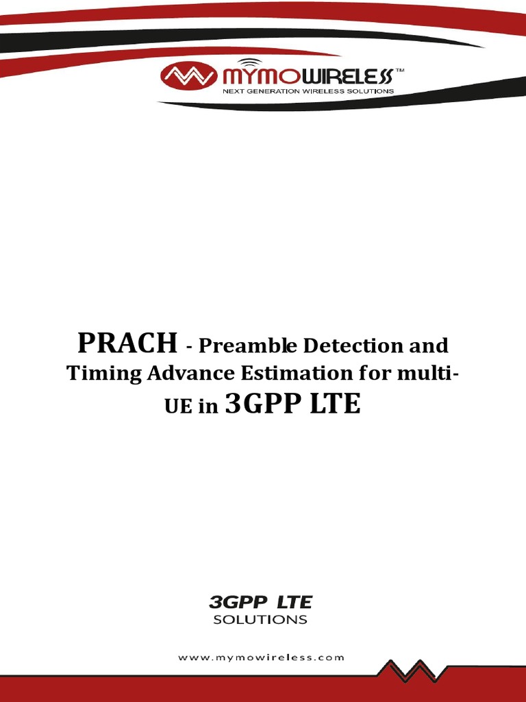 White Paper PRACH Preamble Detection and Timing Advance Estimation For ...