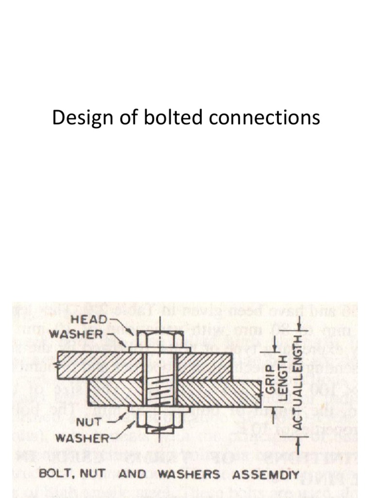 5 Design of Steel Connections Bolts | Rivet | Screw