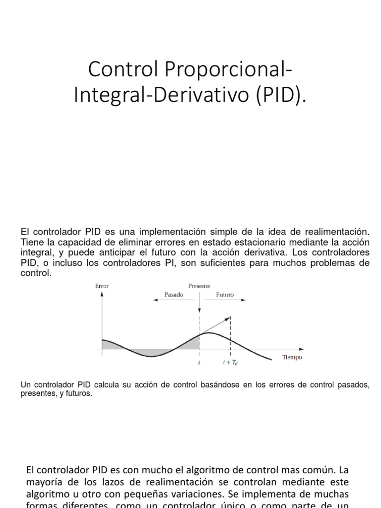 Control Proporcional Integral Derivativo PID