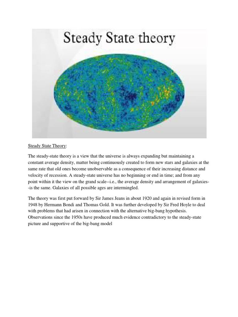 Steady State Theory Vs Bigbang Theory and Evidences | PDF | Big Bang ...