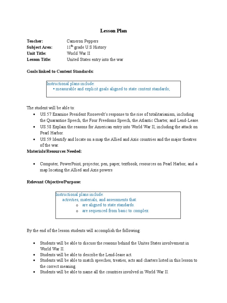 Lesson Plan - Educ 345 | Download Free PDF | Educational Assessment ...