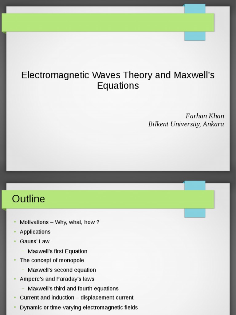 EM Wave Equations | Download Free PDF | Maxwell's Equations | Magnetic ...