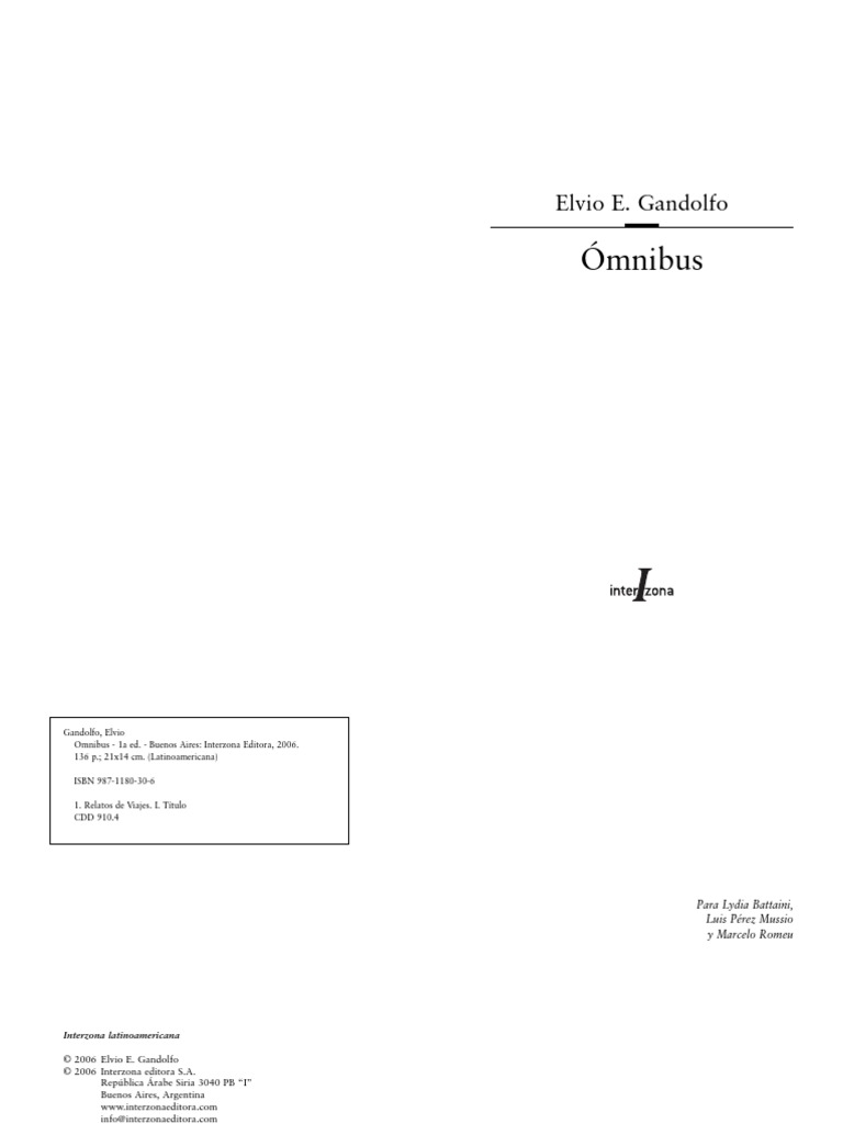 Omnibus PDF | PDF | Autobús | Buenos Aires