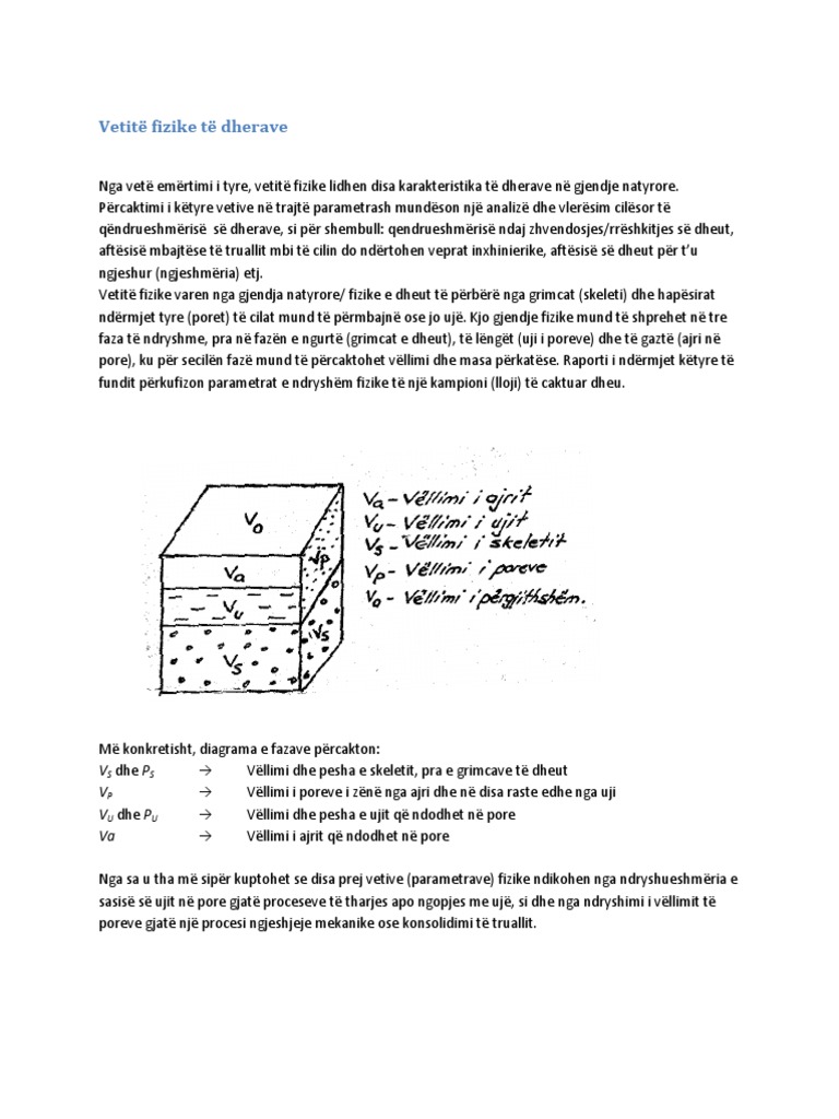 Leks.1 Vetitë Fizike Të Dherave PDF | PDF