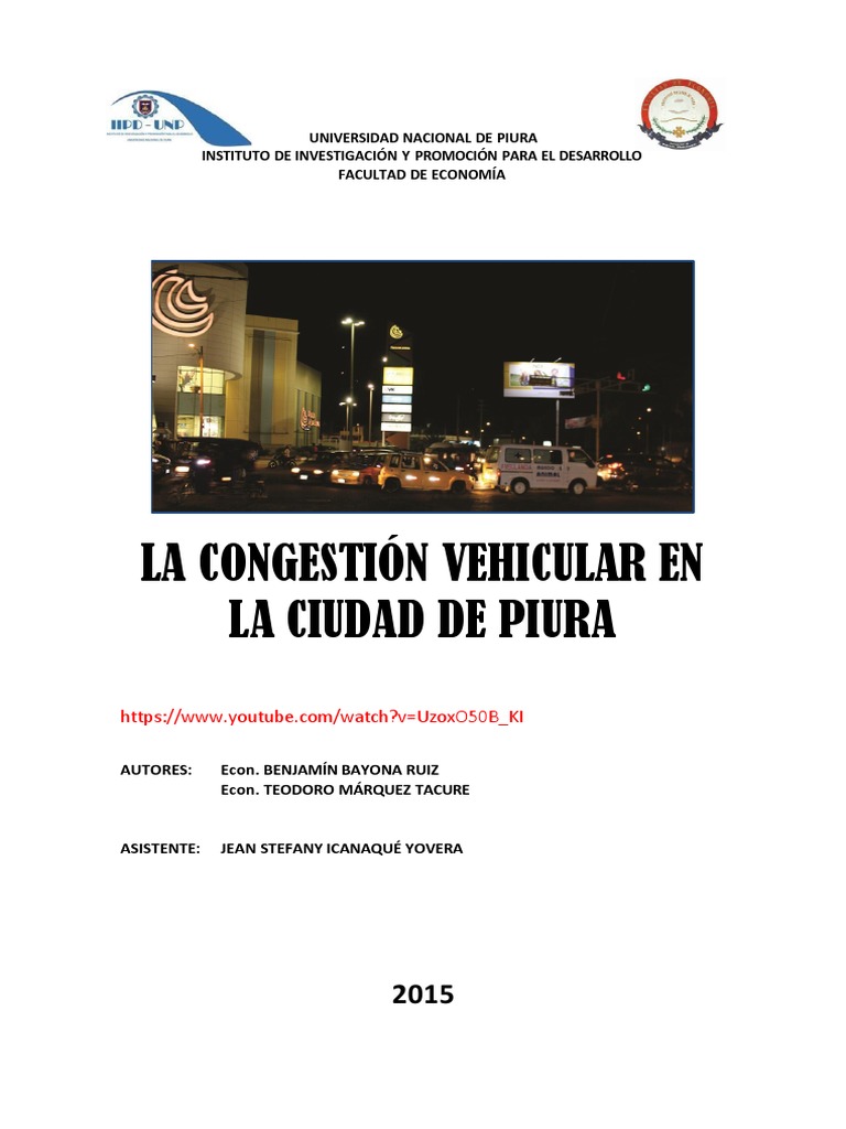 Libro La Congestion Vehicular | PDF | Transporte | Transporte público