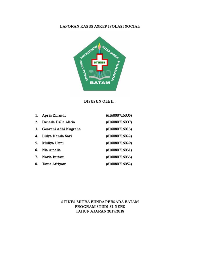 Laporan Kasus Askep Isolasi Social | PDF