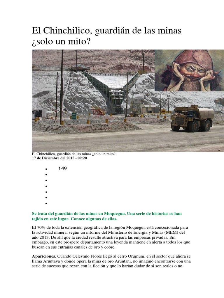 El Chinchilico | PDF | Criaturas legendarias | Minerales