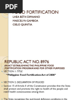 RA 8976 - Food Fortification Law - Revised | PDF | Nutrients ...