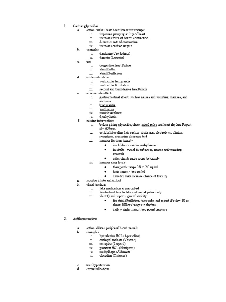 Nursing Lecture Pharmacology | PDF | Heart | Nonsteroidal Anti ...