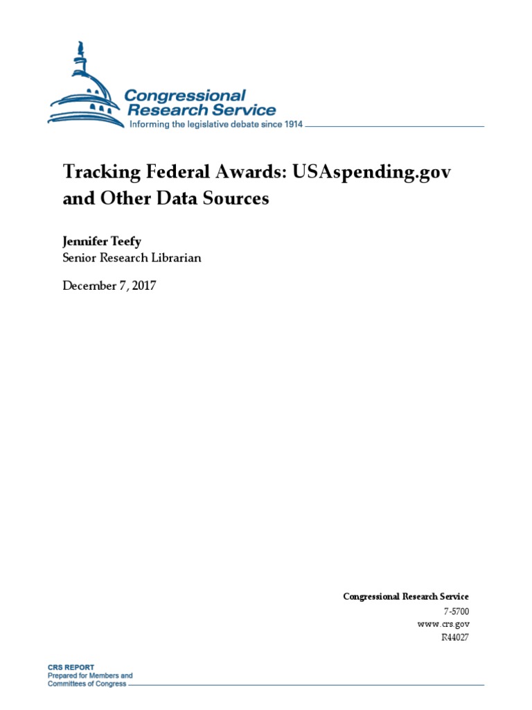 An In-Depth Review of USAspending.gov and Other Key Resources for ...