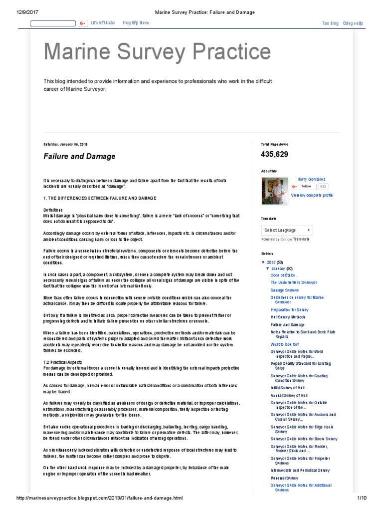 Marine Survey Practice - Failure and Damage | PDF | Corrosion | Fracture