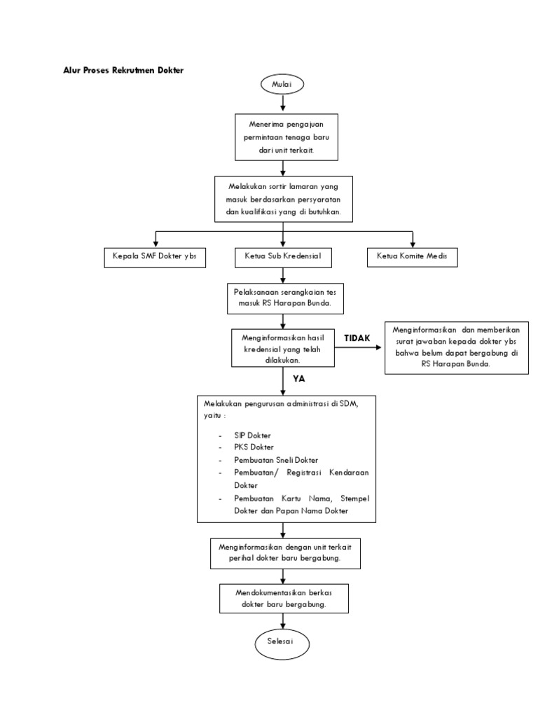 01 - Alur Proses Rekrutmen Dokter | PDF