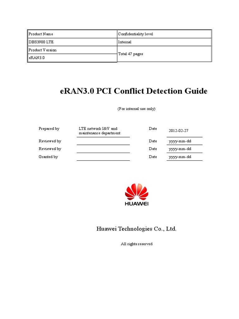 eRAN3.0 PCI Conflict Detection Guide | PDF | Longitude | Tab (Gui)