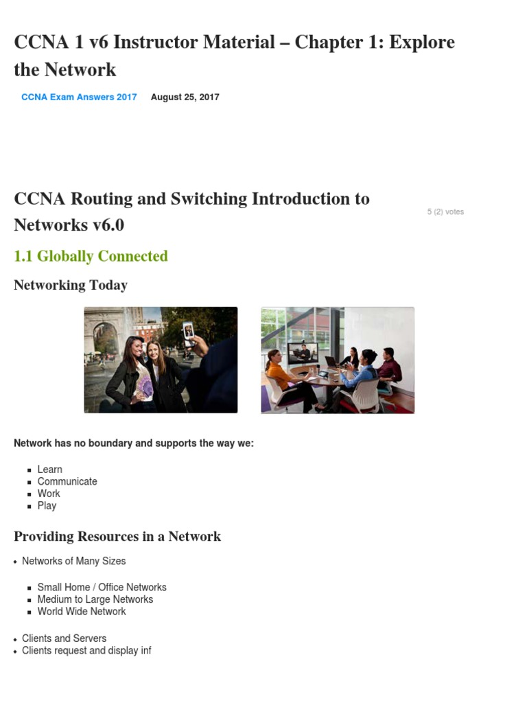 CCNA Networking Basics | PDF | Internet Access | Computer Network