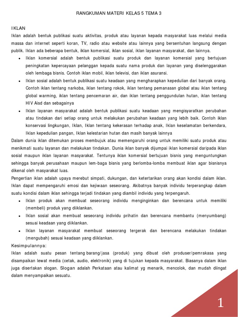 Rangkuman Materi Bahasa Indonesia Kelas 8 Semester 1 Homecare24