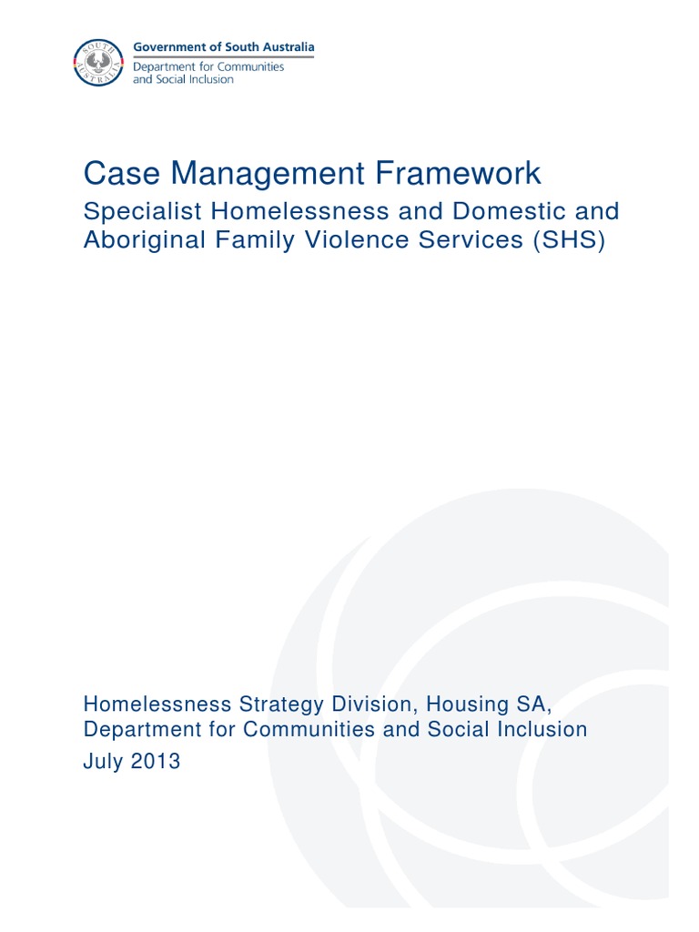 Case Management Framework | Homelessness | Educational Assessment