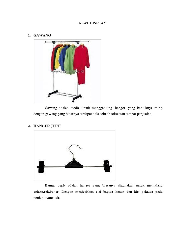Alat Display untuk Produk Fashion | PDF | Griya & Taman | Sejarah