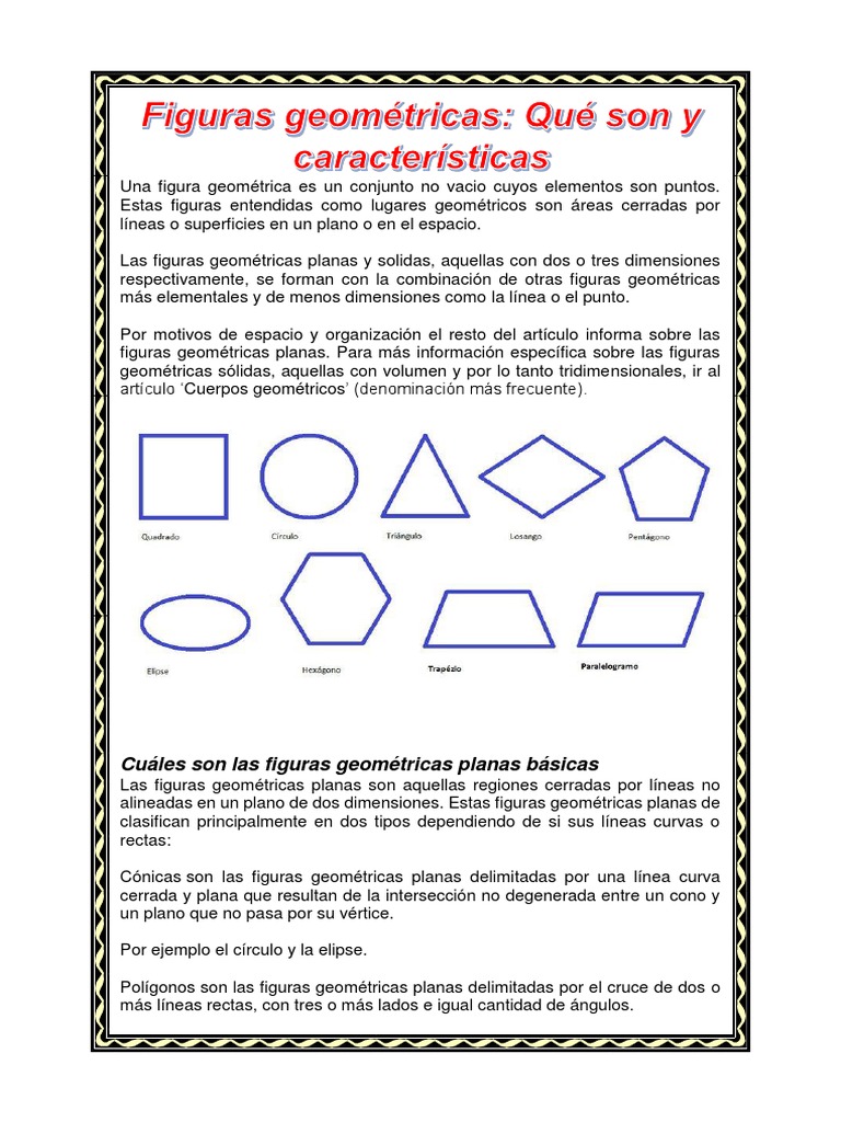 Figuras geométricas planas y sólidas | PDF | Objetos geométricos | Euclides