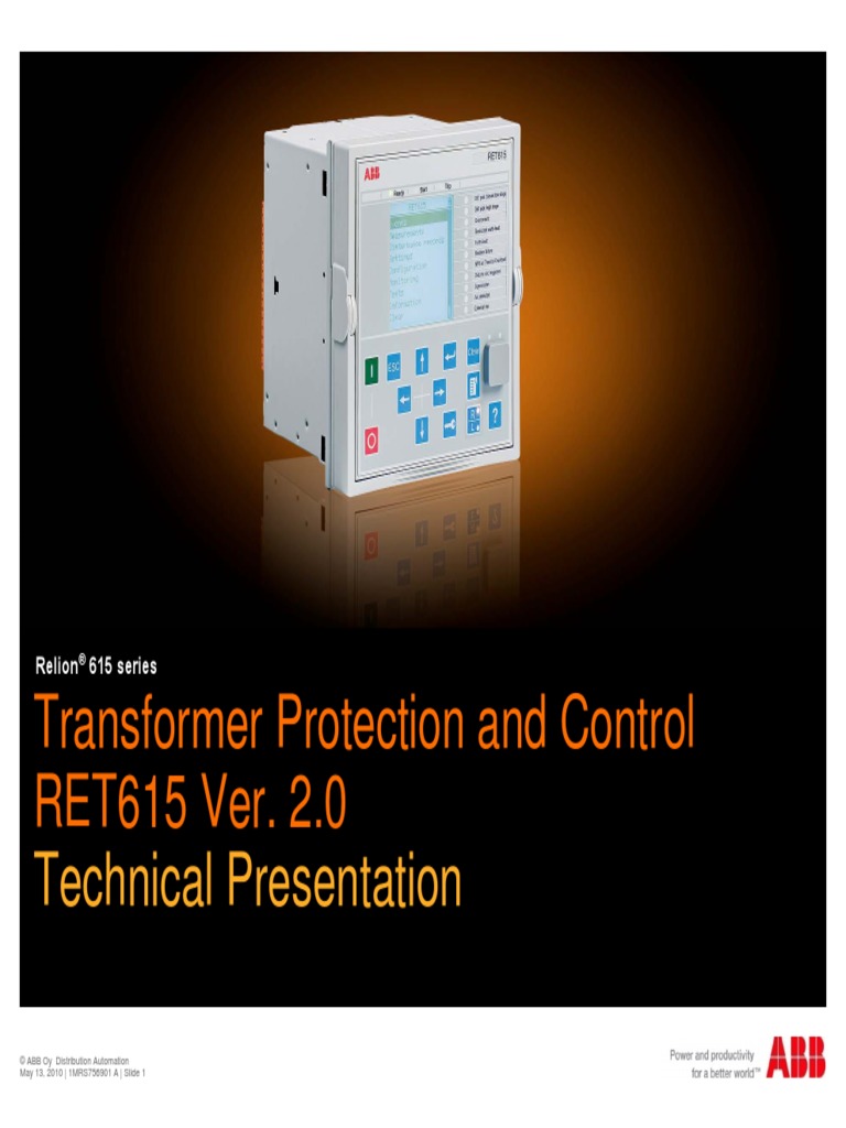 Ret615+technical+presentation 756901 Ena | PDF | Transformer | Random ...