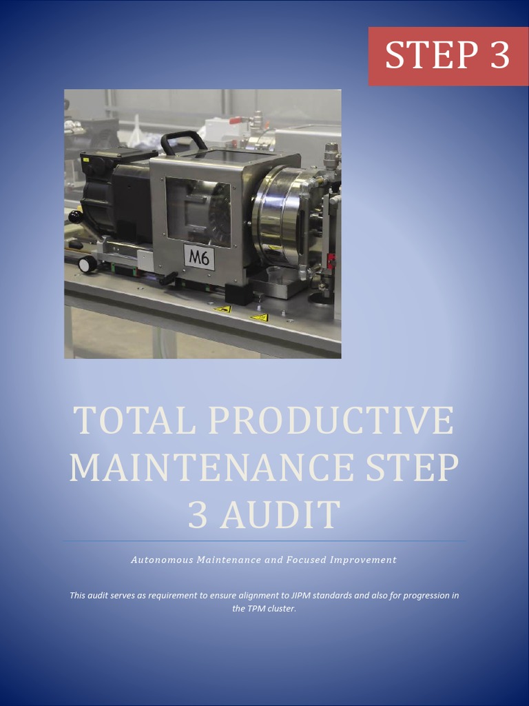 Autonomous Maintenance Step 3 Audit Sheet | PDF | Audit | Business