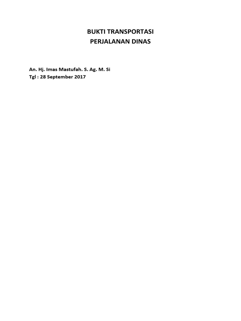 Bukti Transport | PDF