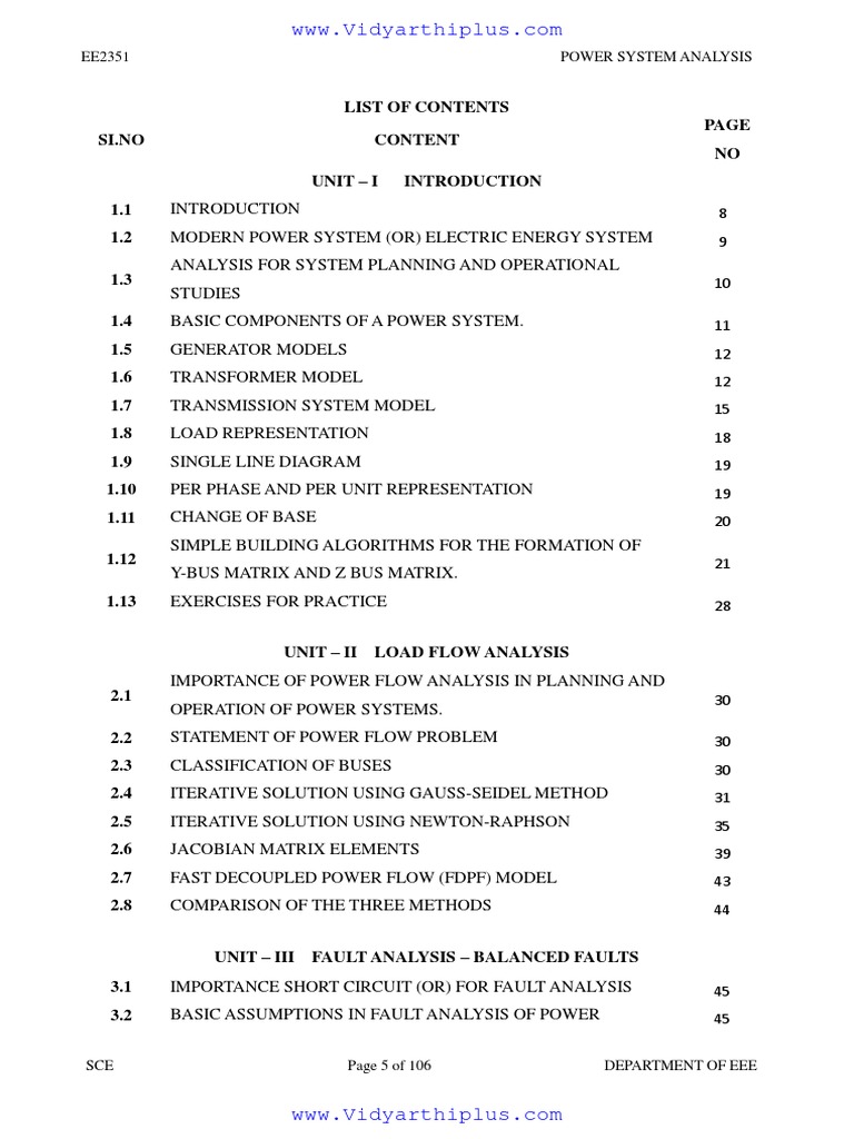 EE6501 Power System Analysis Notes | PDF | Electric Power System ... EE6501 Power System Analysis Notes | PDF | Electric Power System ...