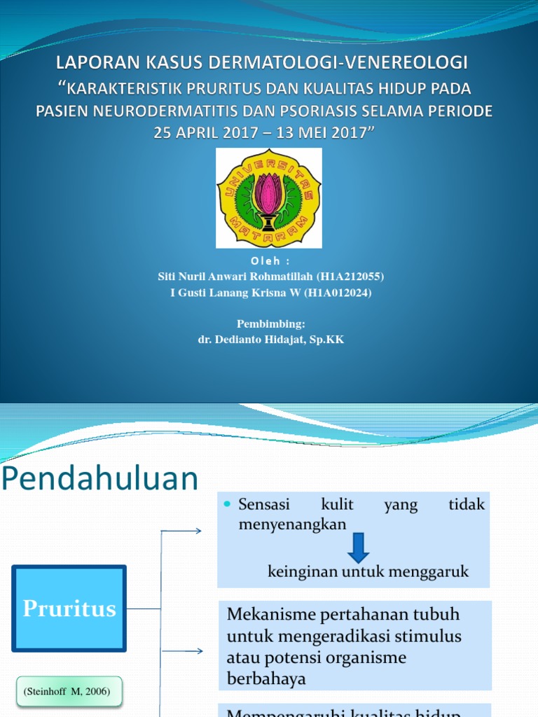 Laporan Kasus Dermatologi Venereologi Lanang Pdf Sains Matematika