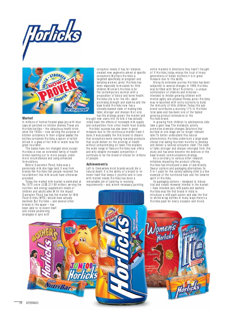 Horlicks | PDF | Brand | Food And Drink