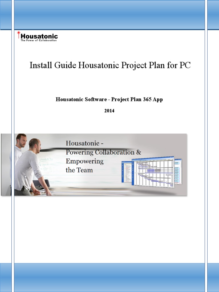 Install Guide Housatonic Project Plan 365 PC | Download Free PDF ...