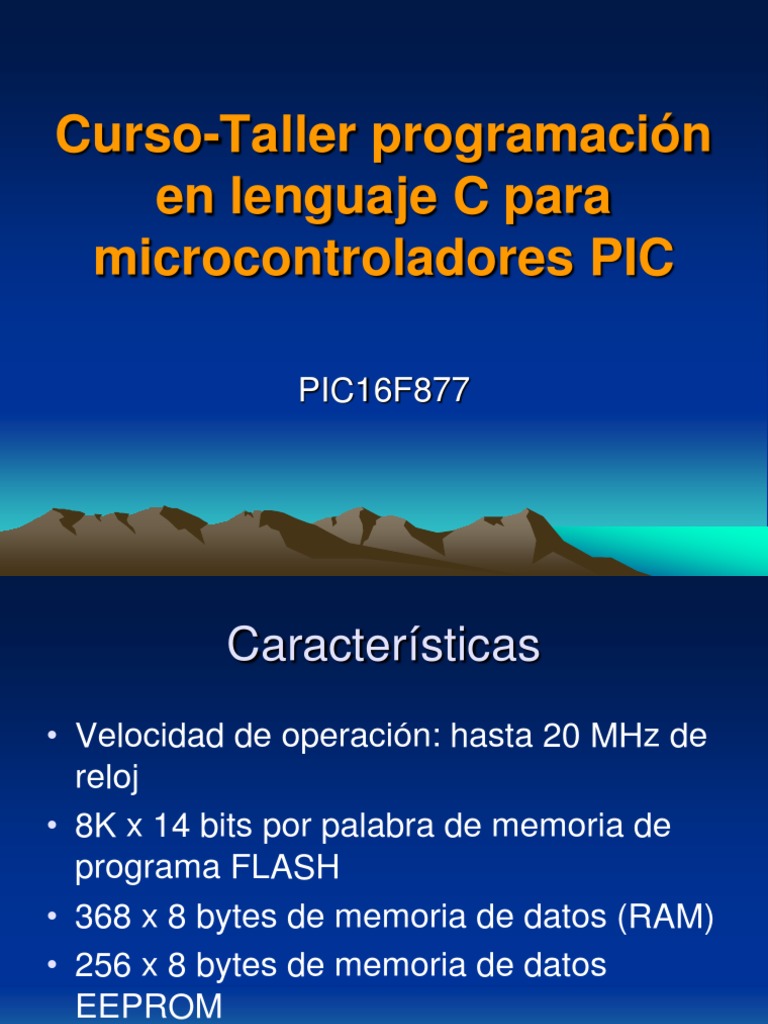 PIC16F877 Con MikroC | PDF | Poco | Programa de computadora