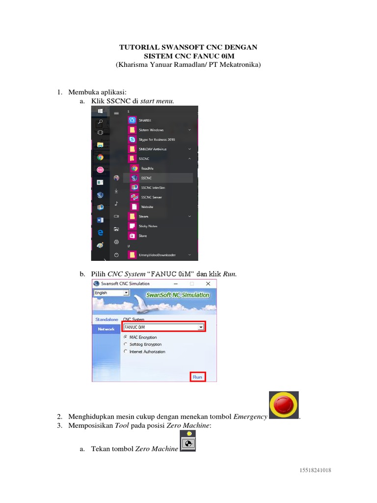 Tutorial Fanuc 0im | PDF