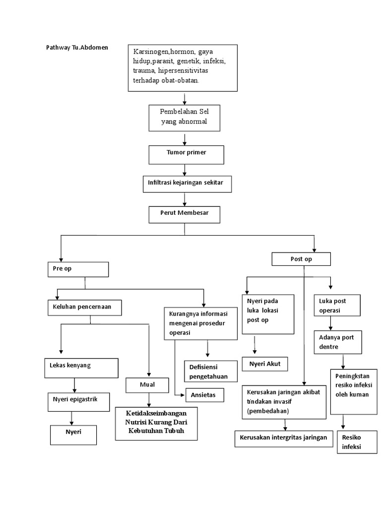 Pathway Tumor Abdomen dan Komplikasinya | PDF