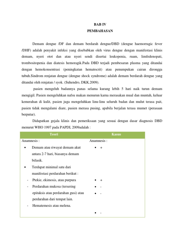 Bab Iv Dan V DHF | PDF