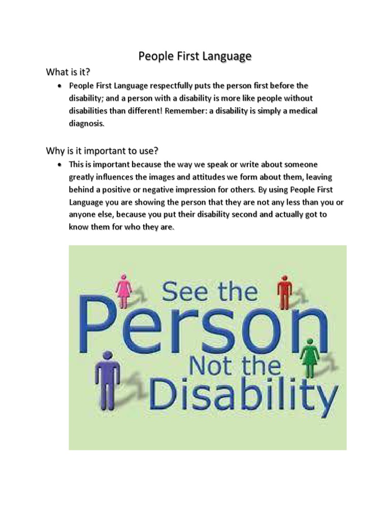 People First Language | PDF